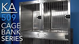 3 Or 4 Unit Modular Seamless Stainless Steel Cage bank Kit